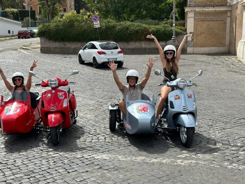 Rome in GoldenHour Private Vespa Sidecar Sunset Tour &Spritz - What’s Included & Practical Details