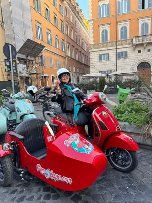 Rome in Vespa: Private Sidecar Sightseeing Tour with Gelato - Value and Practicality