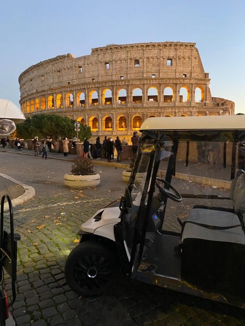 Rome: Night Tour by Golf Cart with Italian Dinner and Gelato - Breakdown of the Itinerary