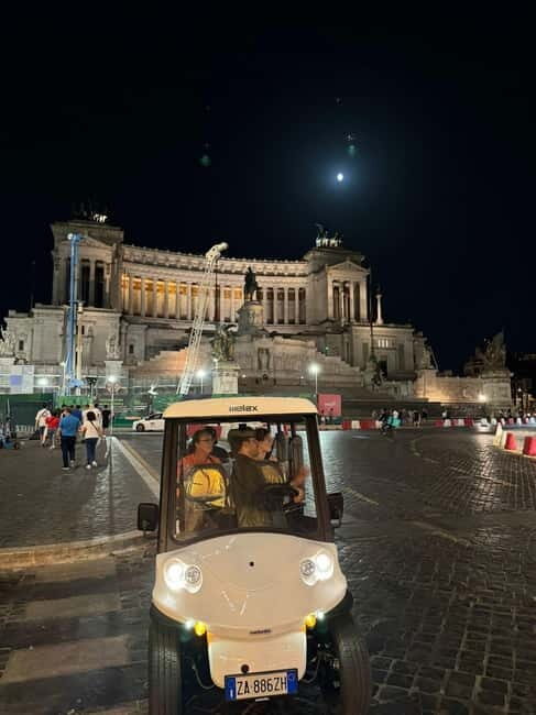Rome: Nocturnal Golf Cart Tour - Key Points