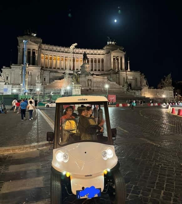 Rome: Nocturnal Golf Cart Tour - Exploring Rome by Golf Cart: What You Can Expect