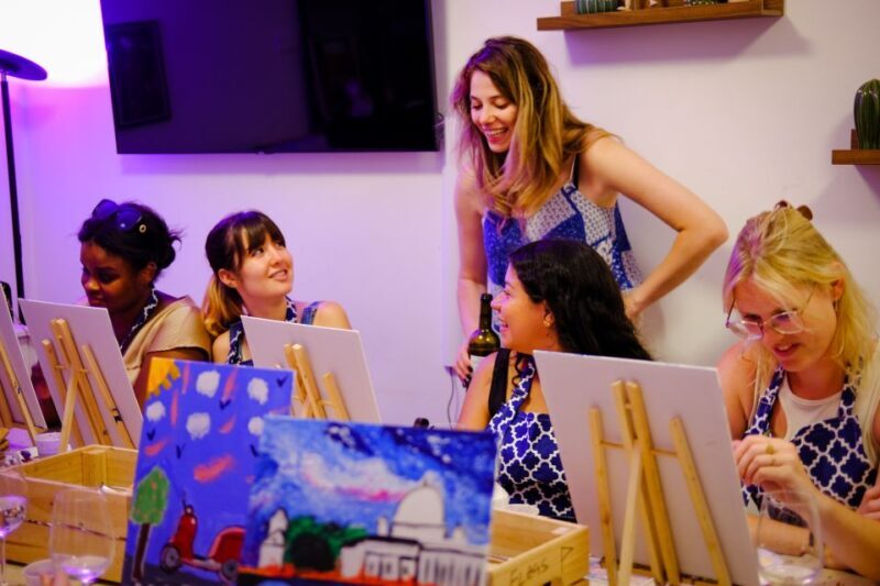 Rome: Painting Class with Unlimited Wine - Key Points