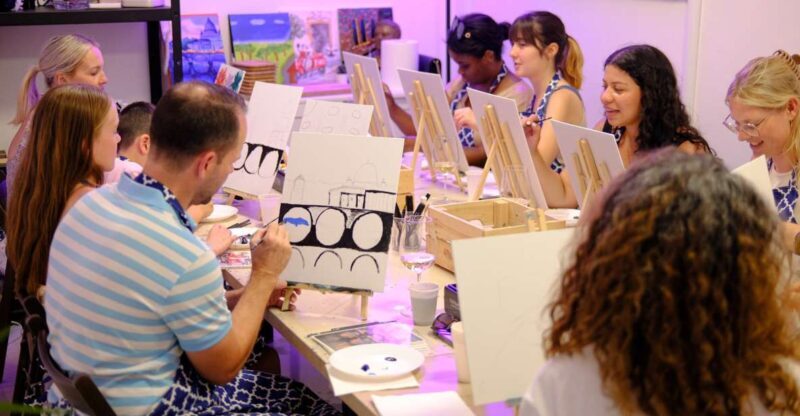 Rome: Painting Class with Unlimited Wine - The Value for Money