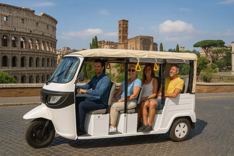 Rome: Photography service with Electric tuk tuk - Key Points