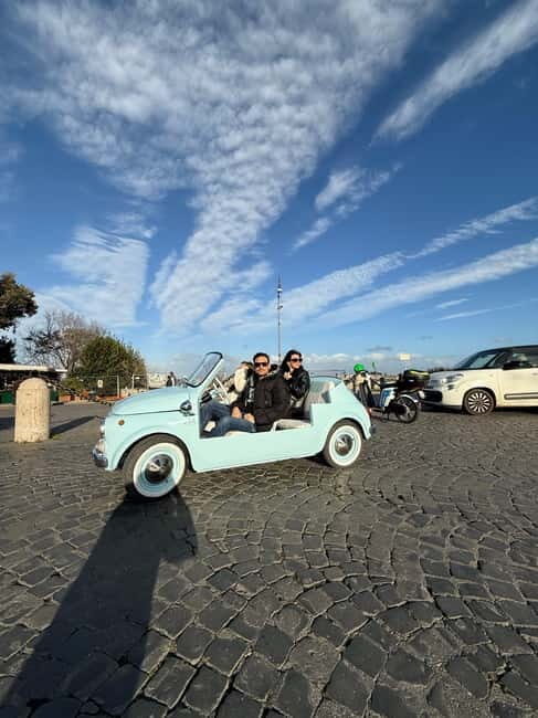 Rome: Private Open-Top Fiat 500 Tour with Driver - FAQs