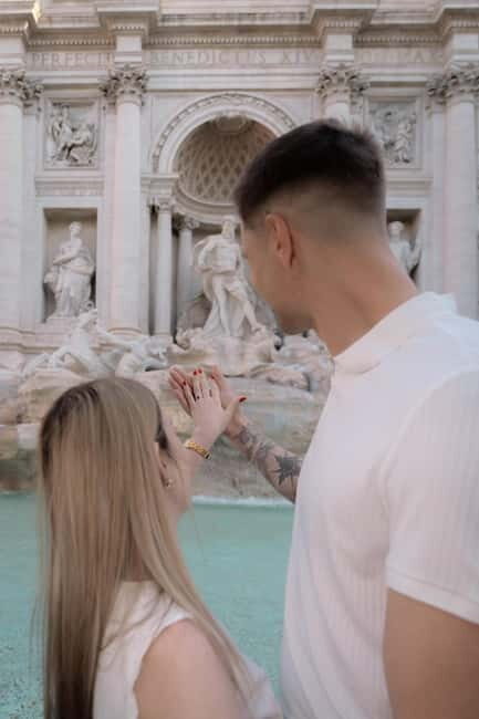 Rome: Private photoshoot at the Trevi Fountain Golden Hour - The Photos & Delivery
