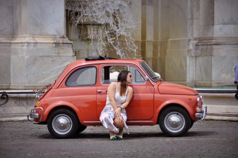 Rome Private Tour and Photo in a Vintage Fiat 500 - Who Would Love This?