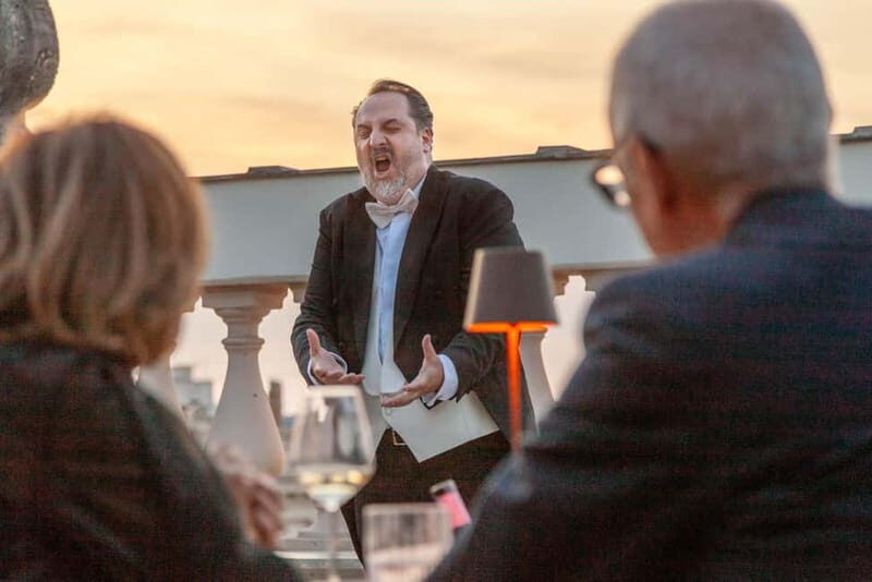 Rome: Rooftop Gourmet Dinner & Opera Performance - The Gourmet Dinner