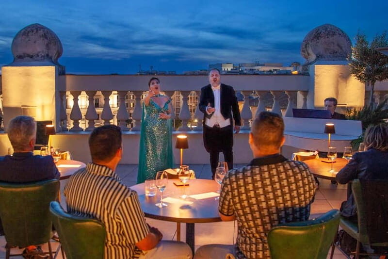 Rome: Rooftop Gourmet Dinner & Opera Performance - The Musical Program: Opera Under the Stars