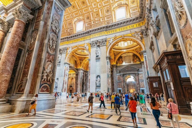 Rome: St. Peter's Basilica, Square and Grottoes Guided Tour - Key Points