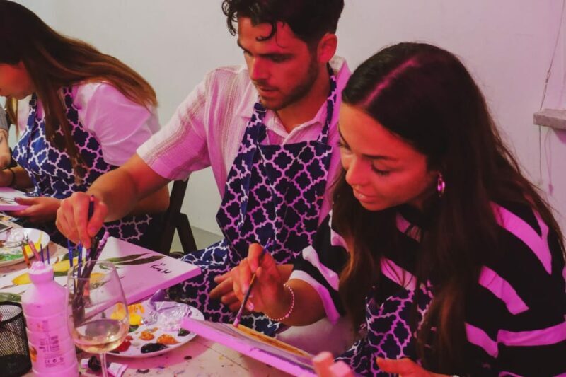 Rome: Tipsy Painting Class with Fine Wine and Arts - The Morning or Afternoon of the Class
