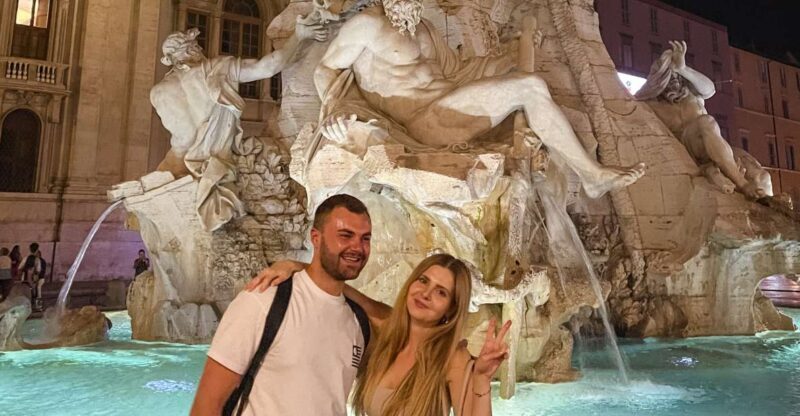 Rome: Under the Moonlight Evening Walking Tour - Key Points