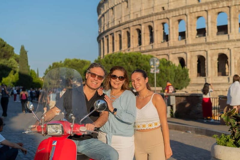 Rome Vespa Ride, Food Tasting & Photo Tour -All Inclusive - Key Points