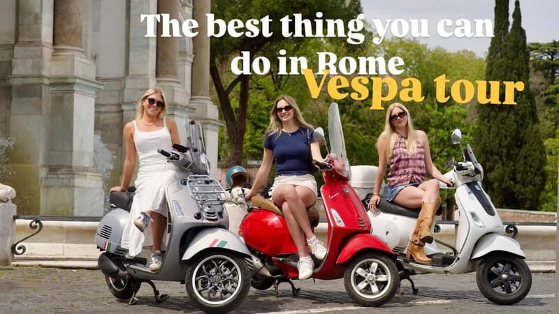 Rome Vespa Tour with Photoshoot  Inspired by Lizzie McGuire - The Sum Up