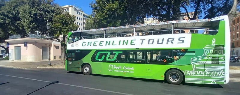 Rome:Hop-On Hop-Off Panoramic Open Bus Ticket 3 Circuits x 1 - Key Points