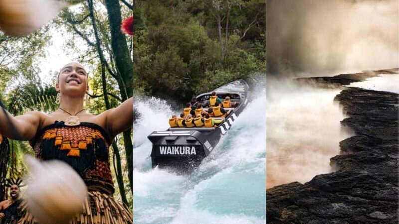 Rotorua: Jet Boat, Waiotapu, and Te P T Tour with Dinner - A Day of Thrills, Nature, and Culture in Rotorua