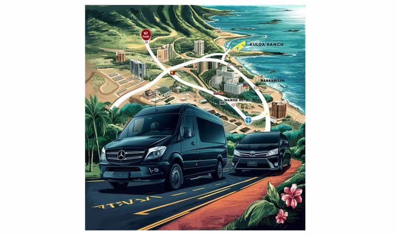 Round-trip Private Transfer Kualoa Ranch And Waikiki Hotel - Key Points