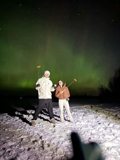 Rovaniemi: Aurora hunting and a fireside BBQ experience - The Aurora: A Fading Yet Memorable Spectacle