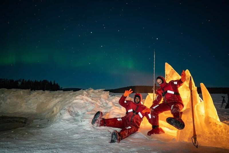 Rovaniemi: Ice Floating in Forest Lake with Aurora Borealis - Key Points