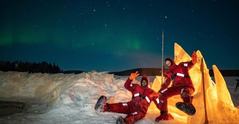 Rovaniemi: Ice Floating in Forest Lake with Aurora Borealis - FAQs