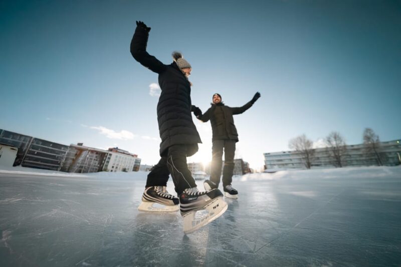 Rovaniemi: Private Ice Skating Photography Session - Price and Value