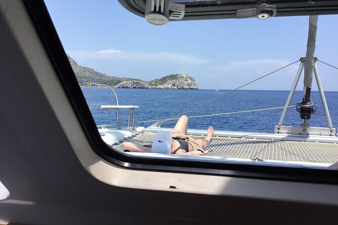 Sailing Catamaran day cruise - Rhodes with lunch & drinks - Key Points: