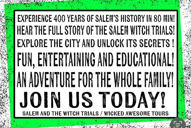 Salem and The Witch Trials - Who Should Consider This Tour?