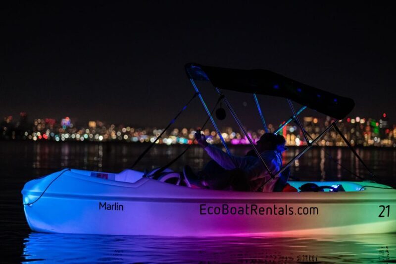San Diego: Night Date Glow Pedal Boat with Downtown Views - The Itinerary in Detail: What to Expect