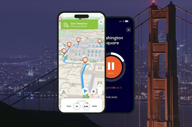 San Francisco Audio Guided Walking Tour 3h15 and 22 reviews - Frequently Asked Questions