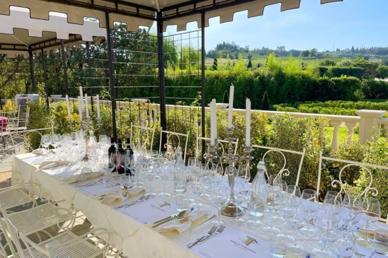 San Gimignano Lunch in terrace with vineyards view - Key Points