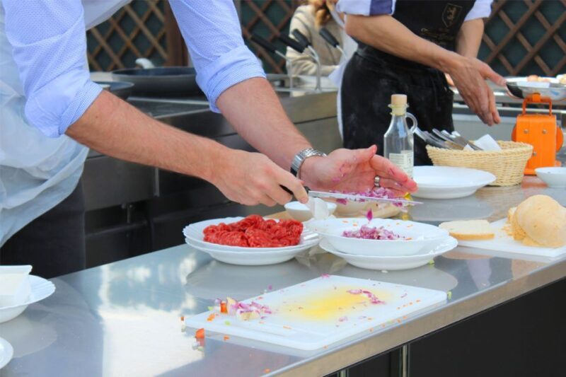 San Gimignano Outdoor Cooking Class & Wine tasting in winery - The Sum Up