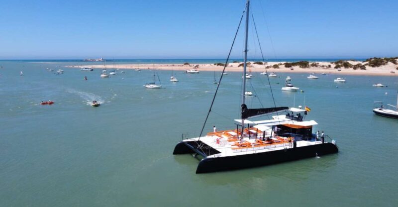 Sancti Petri: Catamaran Cruise with Swim Stop and lunch - Key Points