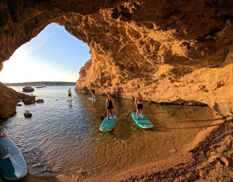 SANT ANTONI: ALL INCLUDED PADDLE SURF&SNORKEL TOUR BOAT - The Sum Up