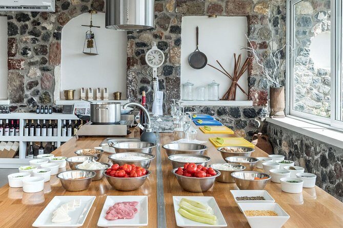 Santorini Farm-to-Table Cooking Class with a Local Chef, Christos - Key Points