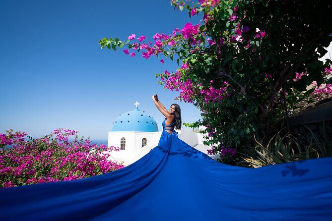 Santorini Flying Dress Photoshoot - Authentic Feedback from Past Clients