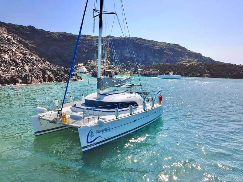 Santorini: Full-Day Catamaran Cruise, with Food|Drinks - The Sum Up