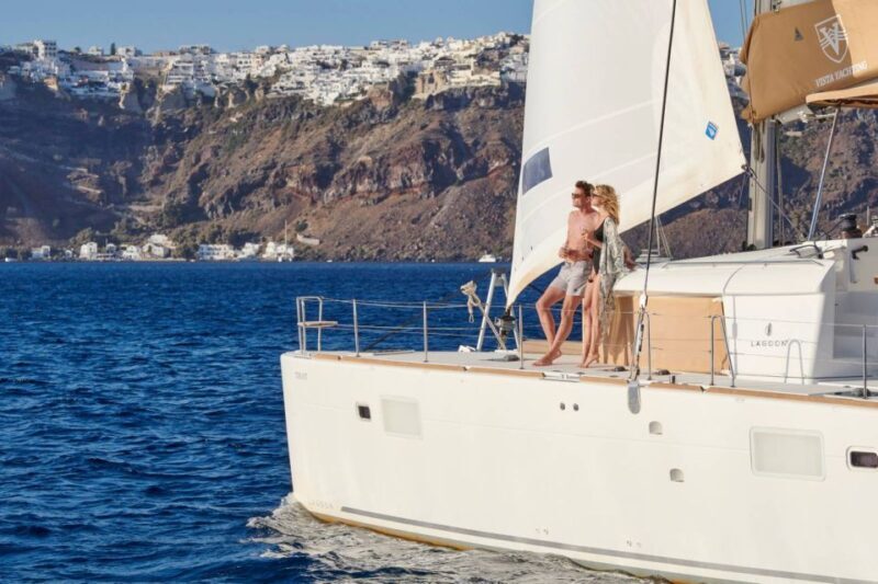 Santorini Gold Catamaran Cruise with Snorkel, BBQ & Open Bar - Who Should Book This Tour?