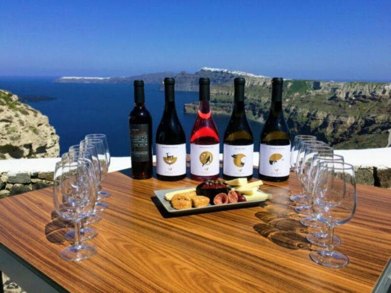 Santorini: Guided Tour to 3 Wineries with Wine Tastings - Key Points