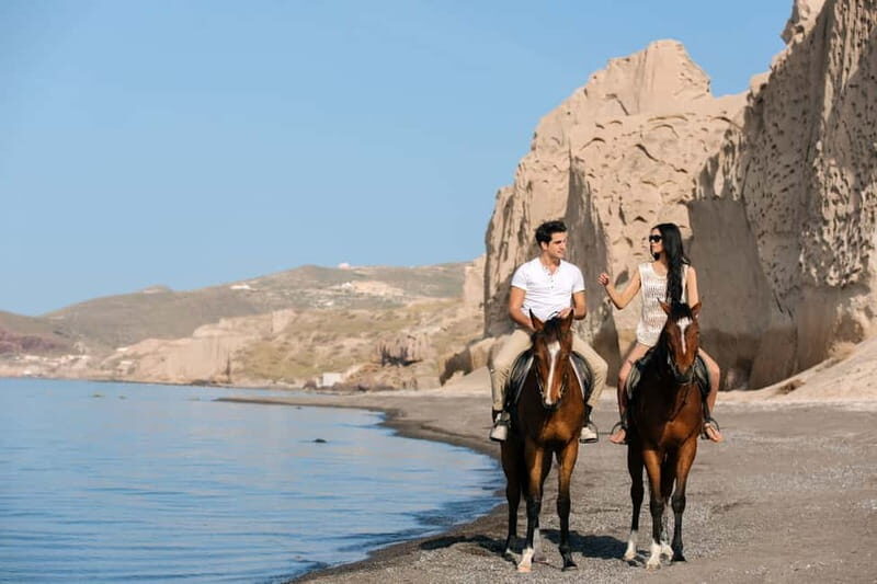 Santorini: Horseback Riding on the Black Sandy Eros Beach - An Authentic Look at Santorini’s Wild Side