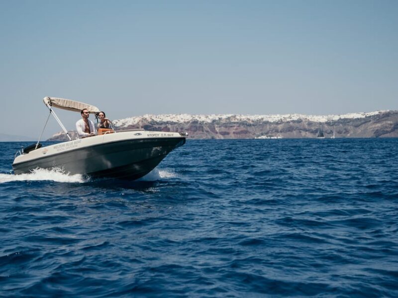 Santorini: License Free, Luxurious Small Boat Rental - The Experience: What You Can Expect