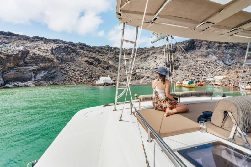 Santorini: Luxury Catamaran Day Trip with Meal and Open Bar - Is It Worth It?