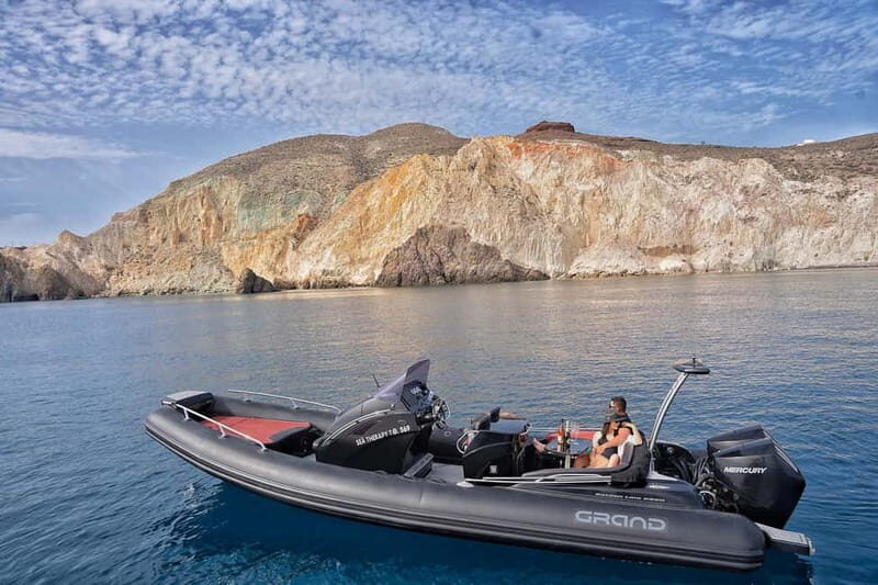 Santorini : Luxury Rib rental with Captain & Fuel included - Setting Sail: What You Can Expect on This Santorini Boat Tour
