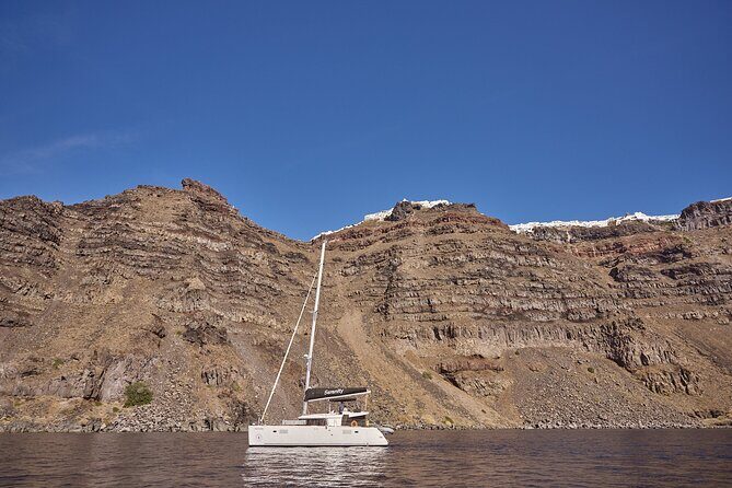 Santorini Oia: Caldera Luxury Sunset Cruise with BBQ & Drinks - Snorkeling and Activities