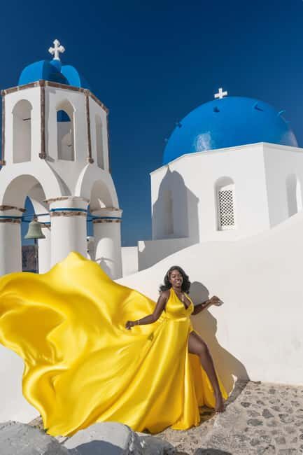Santorini: Oia Flying Dress Photoshoot by SokoLOVE - Authentic Feedback from Travelers