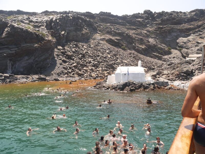 Santorini Port: 3 Hour Cruise to Volcano and Hot Springs - The Sum Up