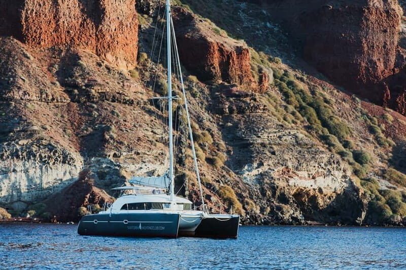 Santorini: Private Catamaran Cruise with BBQ Meal and Drinks - Scenic Beaches: White Beach, Mesa Pigadia, and Red Beach