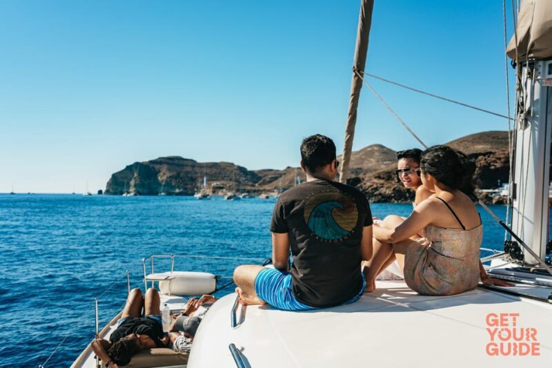 Santorini: Private Catamaran Tour with BBQ Meal and Drinks - FAQs