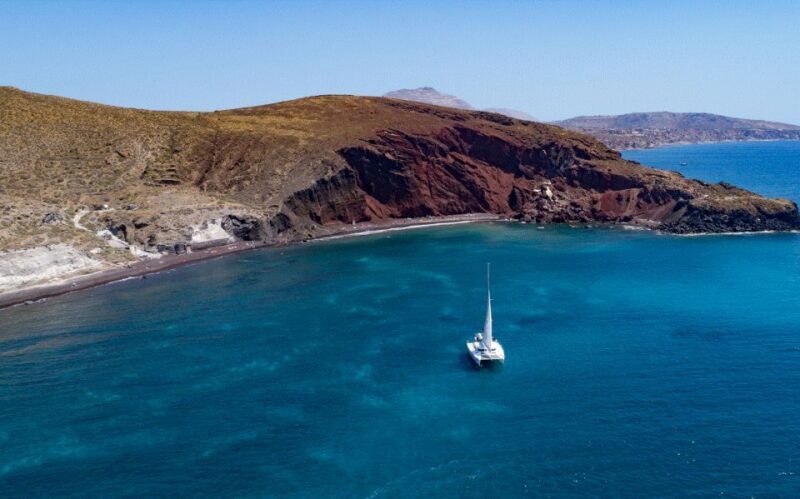 Santorini: Private Day Cruise with a BBQ meal and Open Bar - Key Points