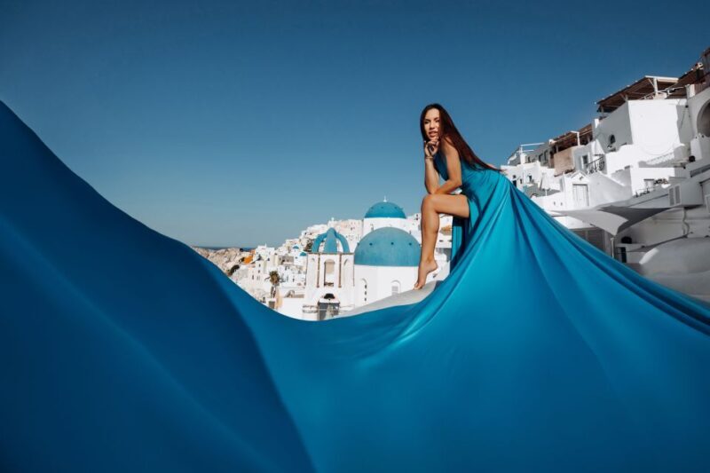 Santorini: Private Flying Dress Photoshoot Experience - The Photography Experience