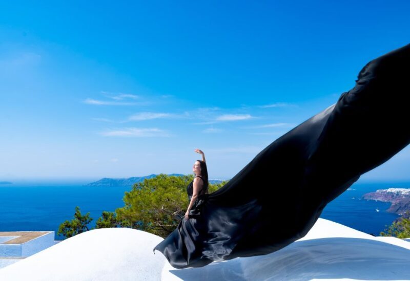 Santorini: Private Flying Dress Photoshoot with Pickup - Value for Money and Included Amenities